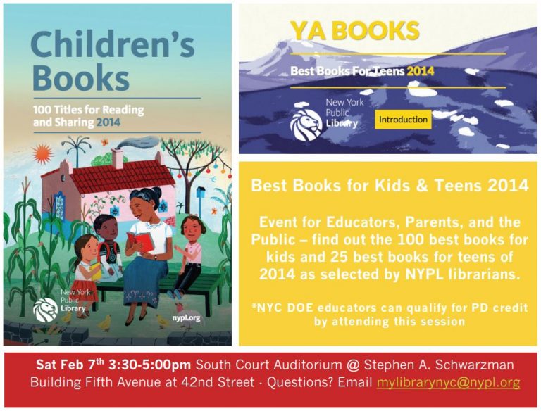 Best Books for Kids and Teens 2014 at The NYPL – Children's Book Council