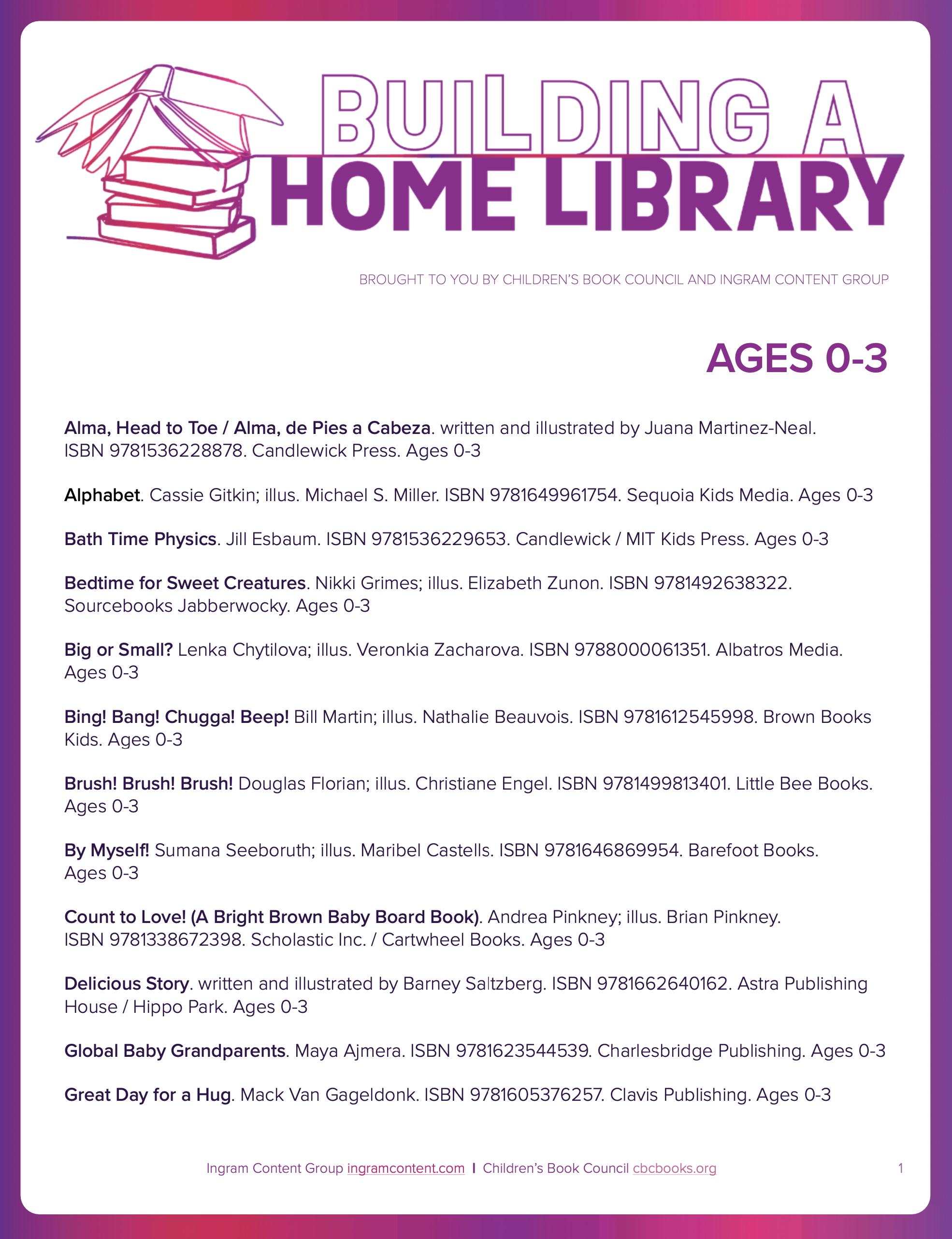 Building a Home Library – Children's Book Council